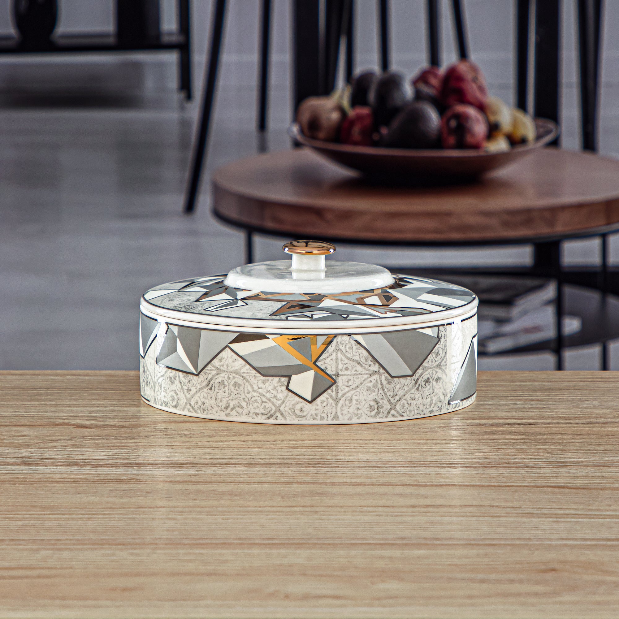 Almarjan 18 CM Fonon Collection Porcelain Bowl With Cover - 1235 ...