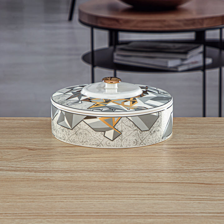 Almarjan 18 CM Fonon Collection Porcelain Bowl With Cover - 1235 ...