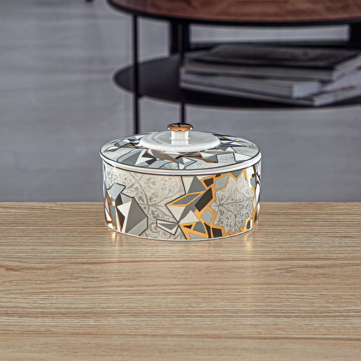 Almarjan 11 CM Fonon Collection Porcelain Bowl With Cover - 1235 ...