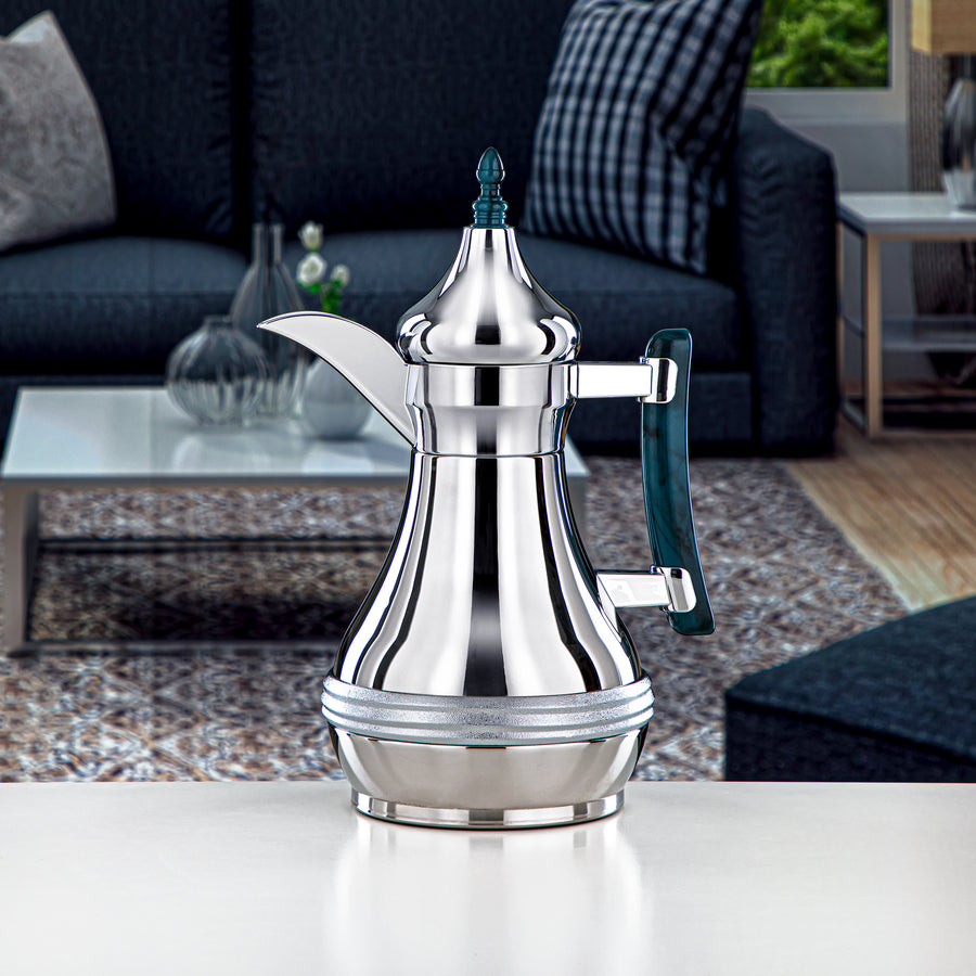 Almarjan 1 Liter Stainless Steel Vacuum Dallah Silver - SND-100CR-GBLM ...
