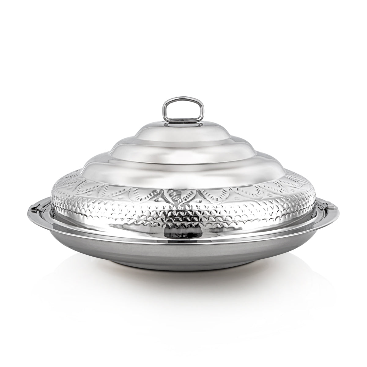 Almarjan 55 CM Abraj Collection Stainless Steel Hot Pot Silver - H22M5