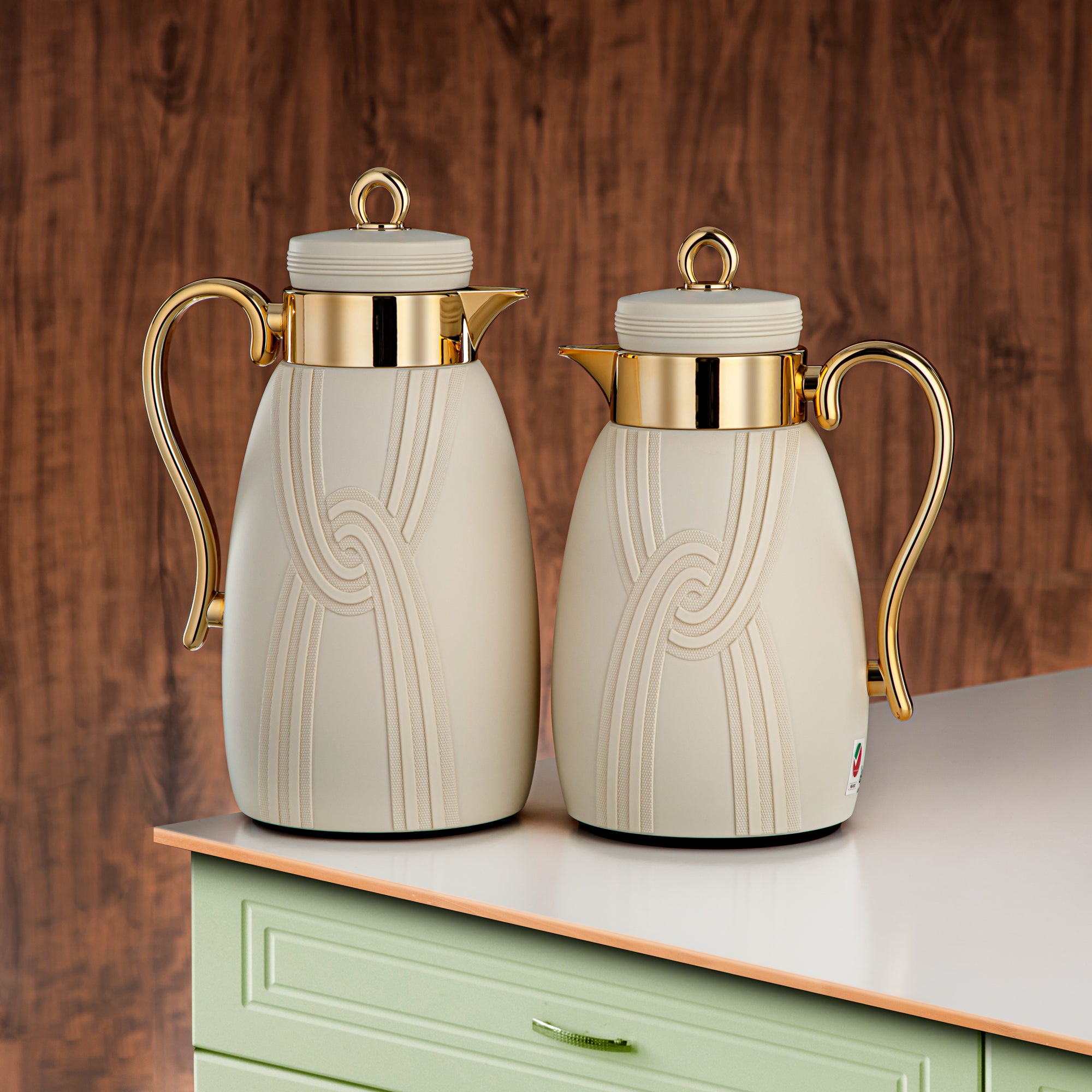 Almarjan Knot-Design Vacuum Flask Set (0.7L & 1L, TPP-0700/1000 ...