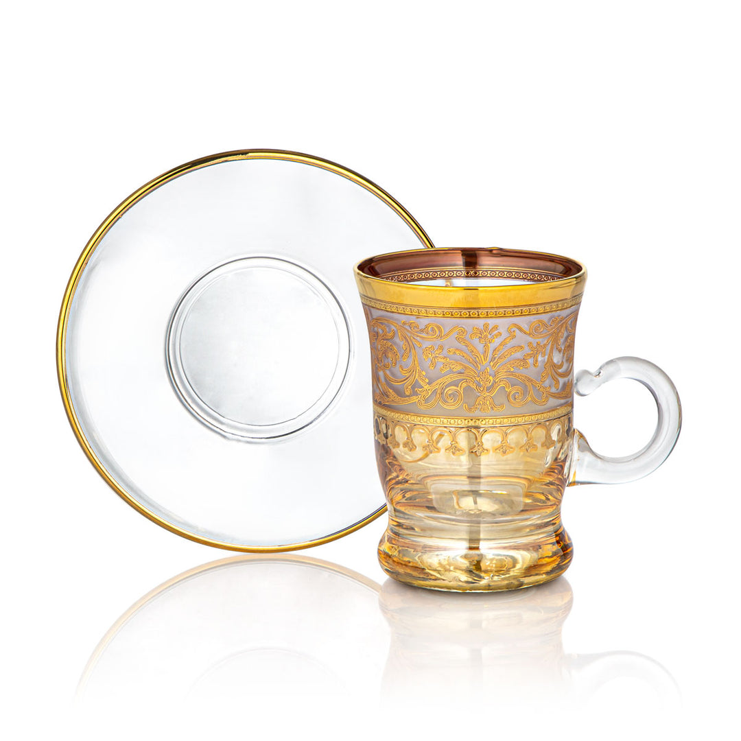 Combi 6 Pieces Glass Tea Cup Set - G917ZS-35/11 – Almarjan Store