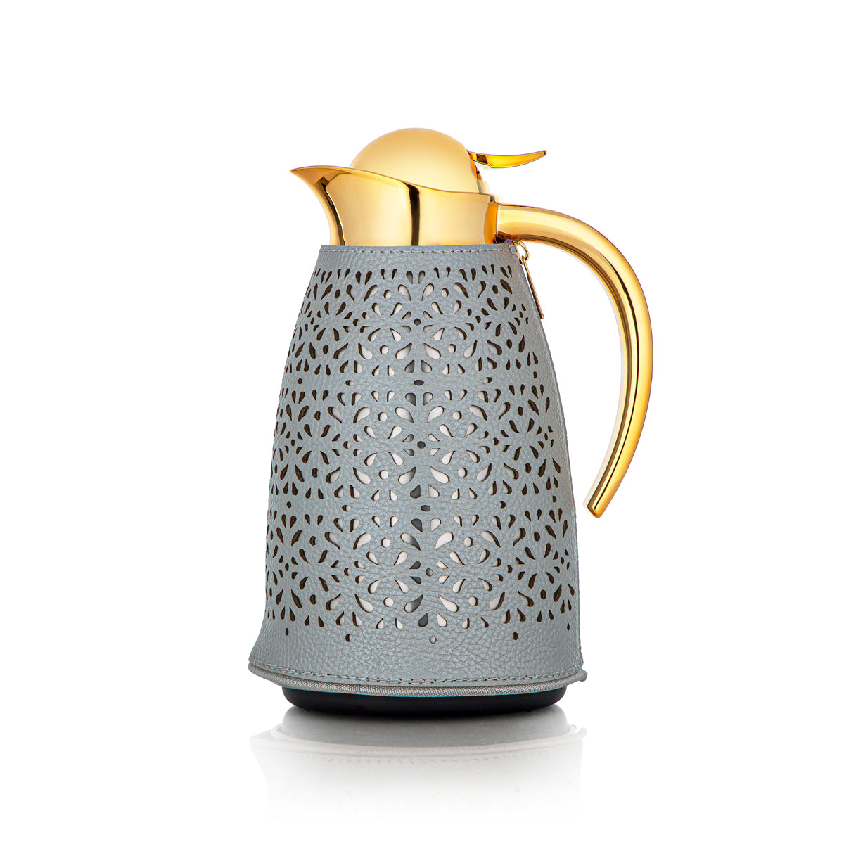 Almarjan 2 Pieces Vacuum Flask Set Grey & Gold - HLBF17-15